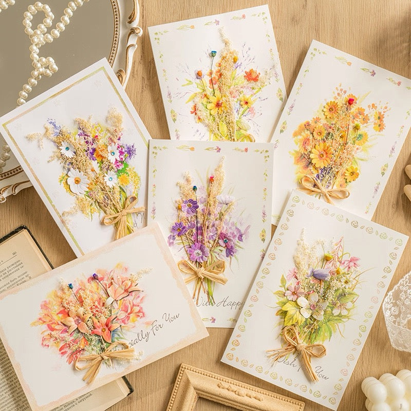 Dried Flower Greeting Card – Tampopo